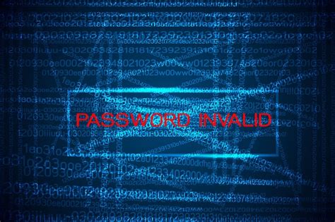 Premium Vector Abstract Technology Concept Cyber Security Error Password Invalid