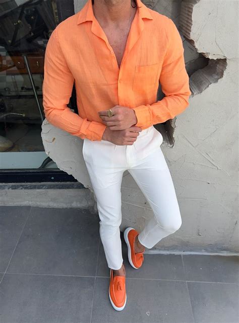 Orange Men Clothes