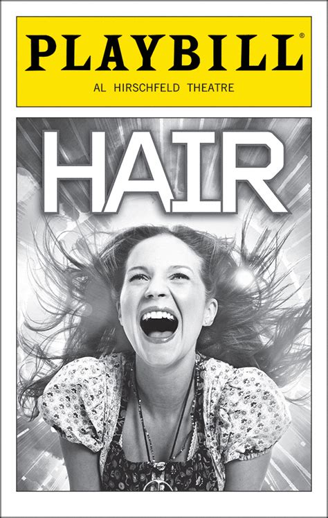 Hair Broadway Al Hirschfeld Theatre 2009 Playbill