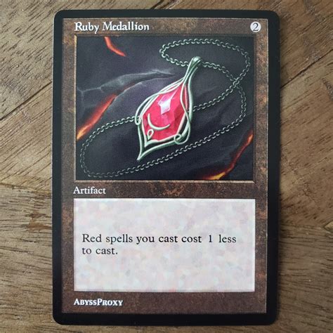 Ruby Medallion A Mtg Abyss Proxy Shop Enhance Your Commander And