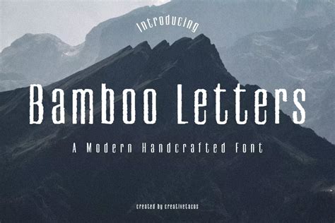 Bamboo Letters Font Handcrafted And Elegant Bamboo Background