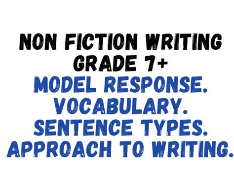 Igcse Gcse Non Fiction Writing Grade 9 Paragraph Structure Model Article Teaching Resources