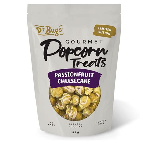 Dr Bugs Passionfruit Cheesecake Popcorn Limited Edition Dr Bugs Popcorn