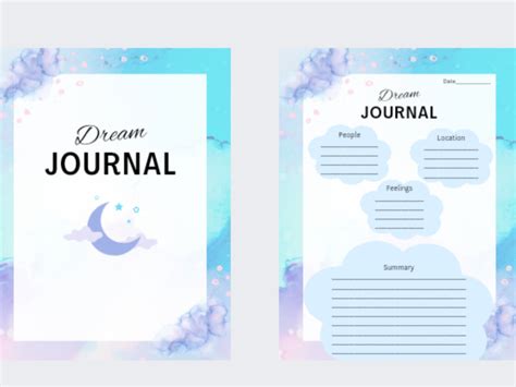 Dream Journal Format At Gail Hendershot Blog