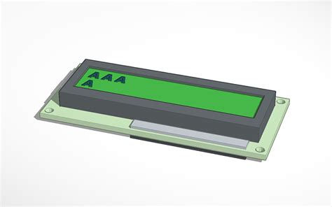 3d design lcd 1602a tinkercad