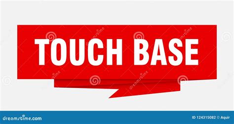 Touch Base Stock Vector Illustration Of Touch Sticker 124315082