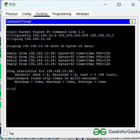 Implementation Of Flsm In Cisco Geeksforgeeks