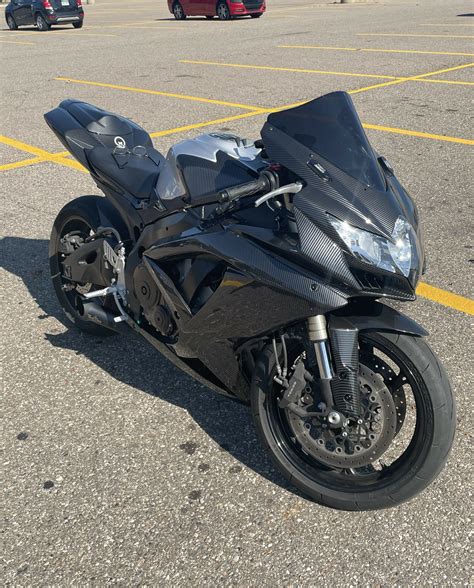 Suzuki Gsxr 600 750 2008 2010 Gloss Carbon Fiber Style Abs Fairings