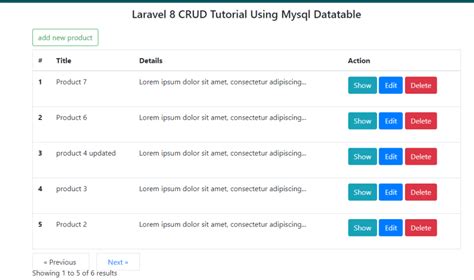 Laravel 80 Crud Tutorial Using Mysql Database By Jewel Chowdhury