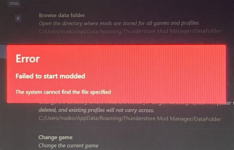 lethal company thunderstore modding error r lethalcompany