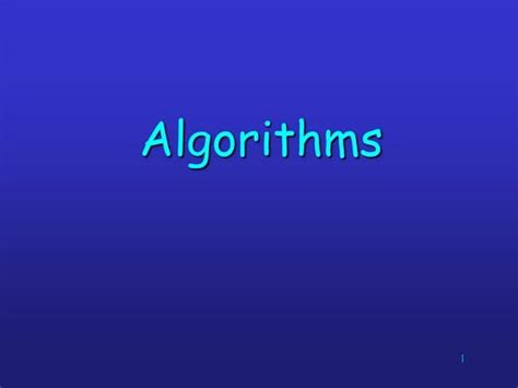 design and analysis of algorithms ppt