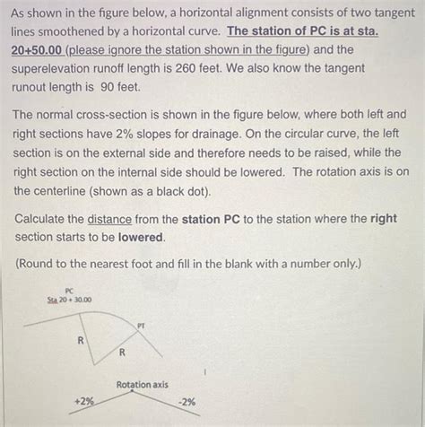 Solved As Shown In The Figure Below A Horizontal Alignment Chegg