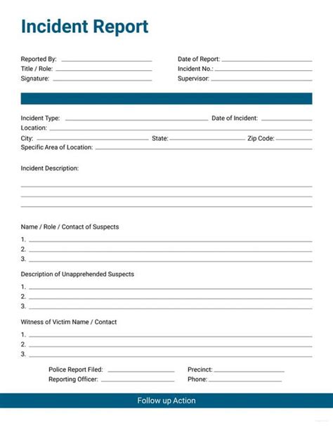 Wa Landi Incident Report Form
