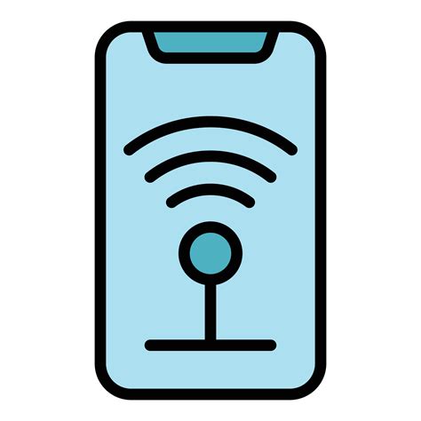 Wifi Phone Internet Icon Vector Flat Vector Art At Vecteezy
