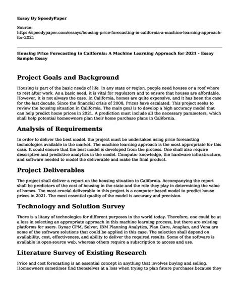 📌 Housing Price Forecasting In California A Machine Learning Approach