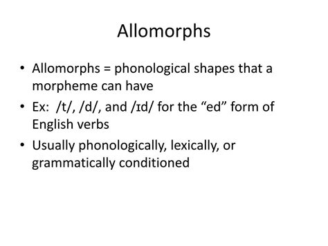 Ppt Introduction To Morphology Powerpoint Presentation Free Download