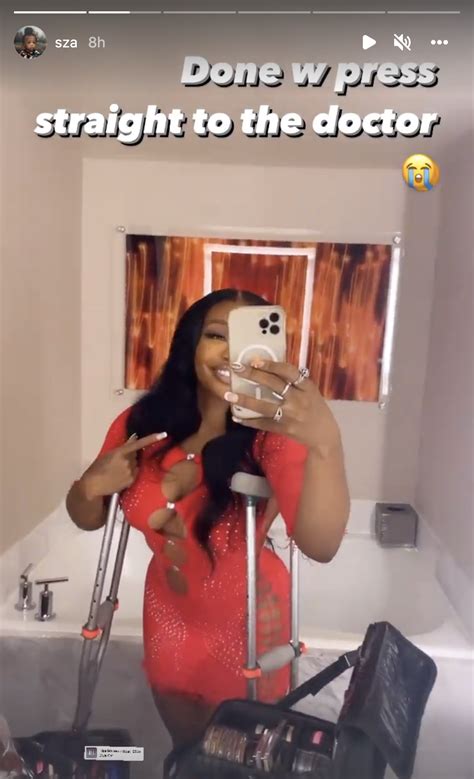Sza Explains Why We Saw Her On Crutches At The Grammys
