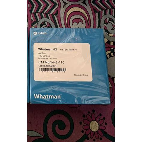 Jual Ecer 5lembar Whatman Filter Paper No 42 Diameter 110mm Kertas Saring Whatmann No 42