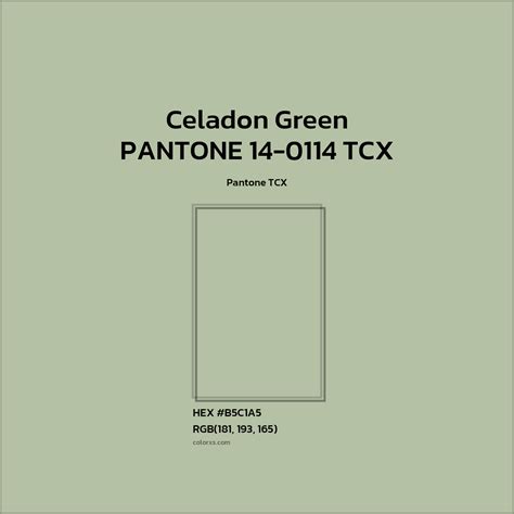 About Pantone 14 0114 Tcx Celadon Green Color Color Codes