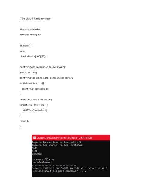 Ejercicio De Programación 4 Pdf Computadoras