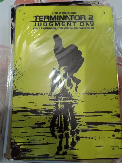 Terminator Tin Poster Hobbies And Toys Collectibles And Memorabilia Stamps And Prints On Carousell