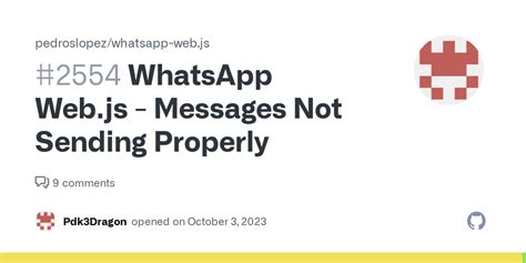 whatsapp web js messages not sending properly · issue 2554