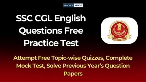 Ssc Cgl English Questions Free Practice Test Topic Tests Pyqs