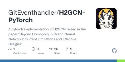 Github Giteventhandler H Gcn Pytorch A Pytorch Implementation Of