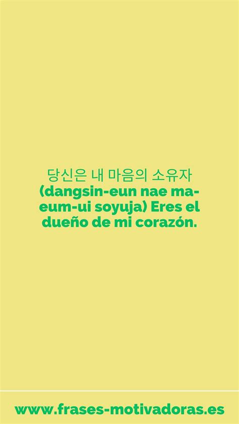 Frases En Coreano De Amor Y Su Significado Artofit