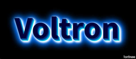 Voltron Text Effect And Logo Design Cartoon