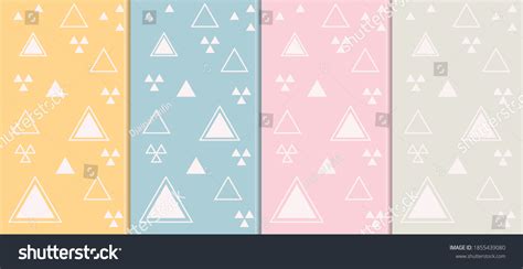 Vector Illustration Cute Triangle Pattern Graphics Stock Vector