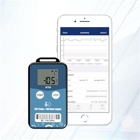 Tzone Temperature Humidity Data Logger Bluetooth Digital Thermometer Recorder With Pdfandcsv Auto