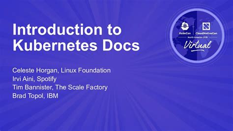 kubecon na 2020 introduction to sig docs speaker deck