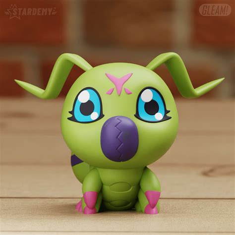 🐉 Wormmon Chibi 2 Models Fanart・ 3d File For 3d Printing・cults