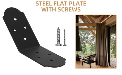 Rasugarlary 3 Angle Brackets 2 Pcs Flush Inside 45 Degree Angle Bracket Carbon