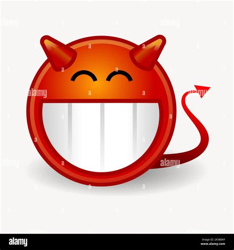 Devil Emoji Collage Element Cute Illustration Vector Stock Vector