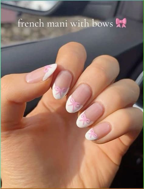 Embrace Coquette Trend 80 Aesthetic Bow Nails Bow Nail Designs