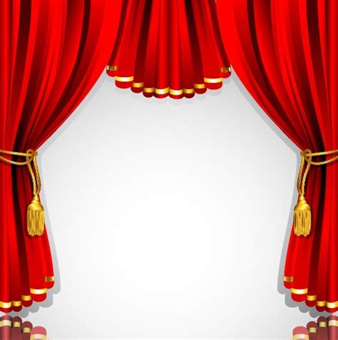 Gorgeous Curtain Of Red 02 Vector Vectors Images Graphic Art Designs In