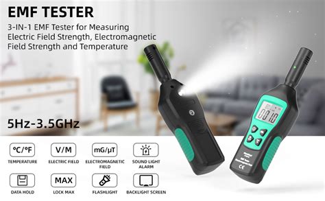 Mastfuyi Emf Meter Emf Detector Emf Tester Digital Lcd