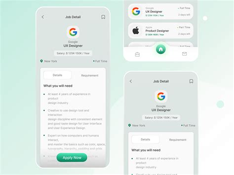 Job Finder Mobile App UI Design On Behance