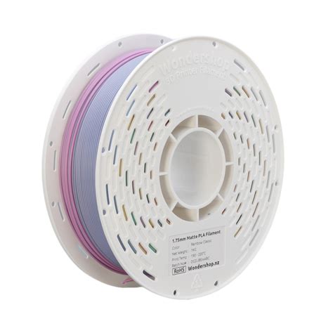 Pla Matte Rainbow Color Filament 175mm 1kg Classic Wondershop