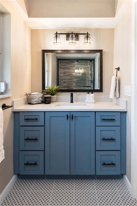 Dark Blue Vanity Bathroom Ideas