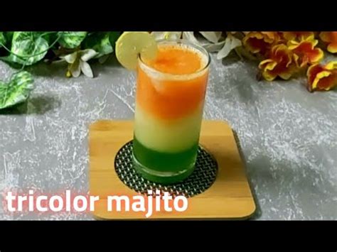 Tricolor Mocktail Triple Flair Welcome Drink Tiranga Mocktail