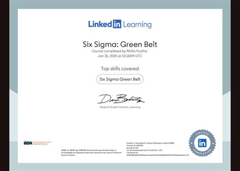 Pujitha Malla On Linkedin Sixsigmagreenbelt Project