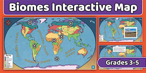 Biomes Interactive Click And Learn Digital Map