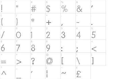 Free Tracing Dotted Font