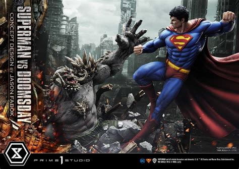 Ultimate Museum Masterline Superman Vs Doomsday Statue Superman
