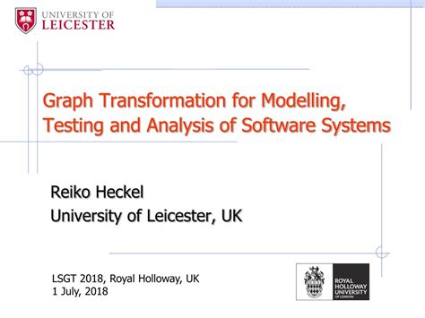 Ppt Graph Transformation For Software Systems Modeling And Testing