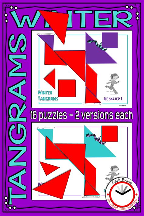 Tangrams Tangram Puzzles Winter Math Center Problem Solving Critical