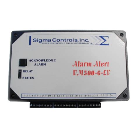 Sigma Controls Vm500 6 Lv Hv System Manuals